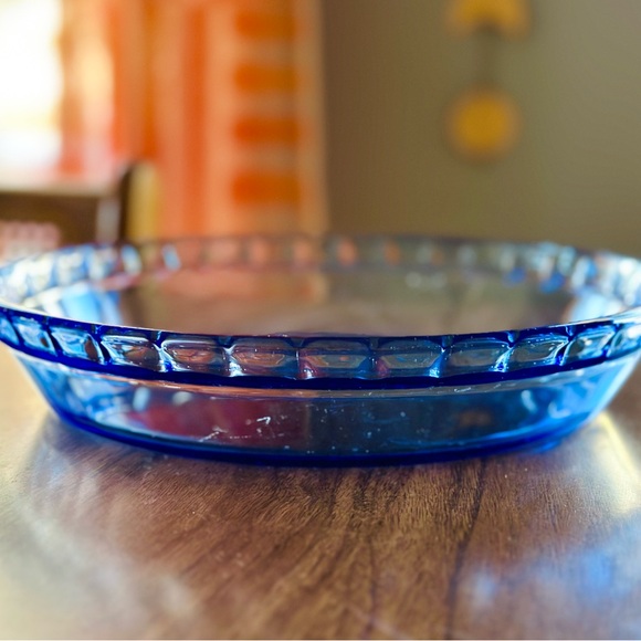 Pyrex | Kitchen | Vintage Pyrex Cobalt Blue Pie Pan | Poshmark